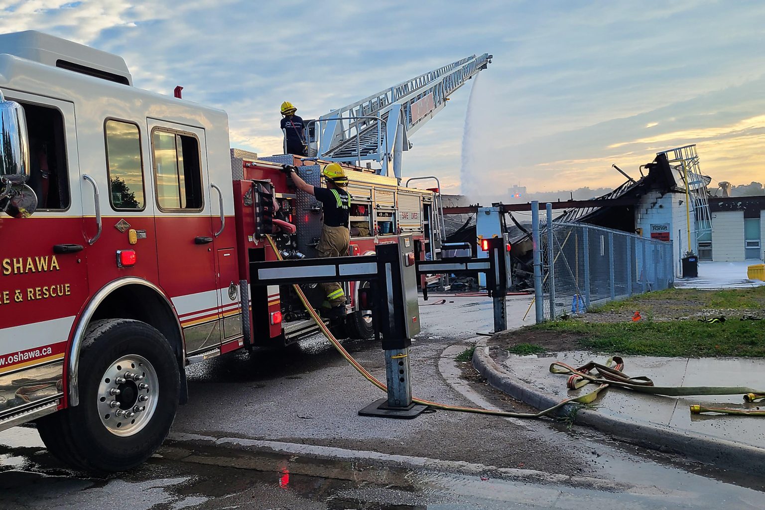 Fire destroys a Durham Region Transit bus maintenance facility in ...